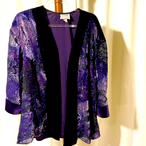 r&k richards | Jackets & Coats | Rk Richards Vintage Purple Velvet ...